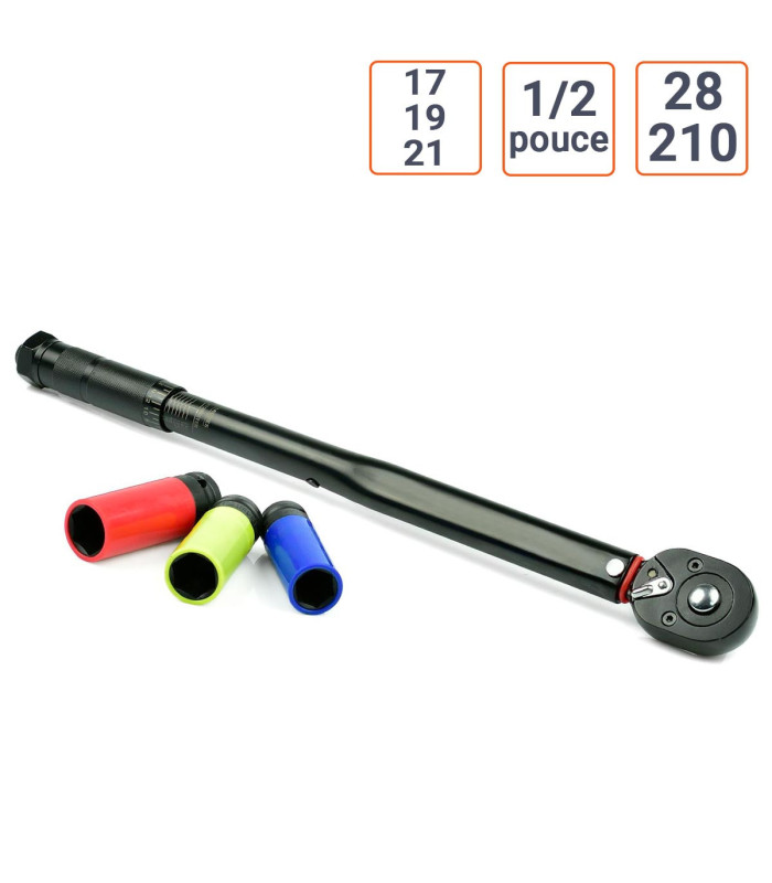 Clé dynamométrique 1/2 pouce 28-210 Nm